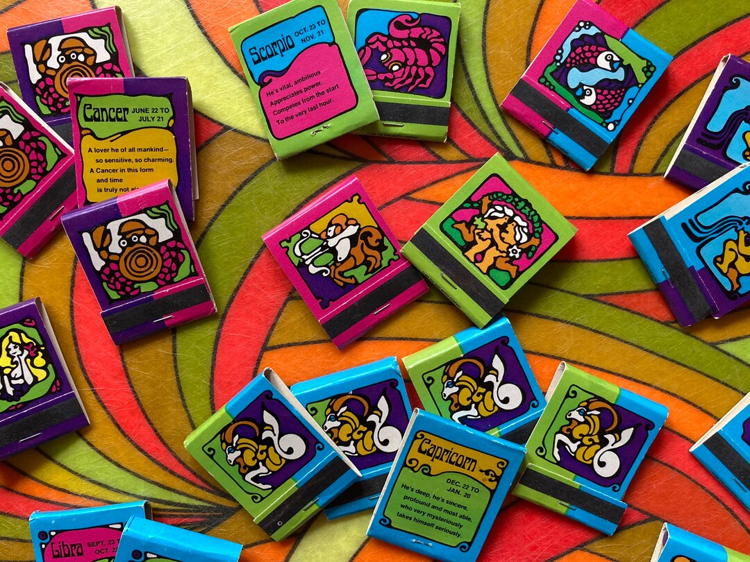 Vintage 1969 Single Zodiac Matchbook / Vintage Ohio Match Company ...