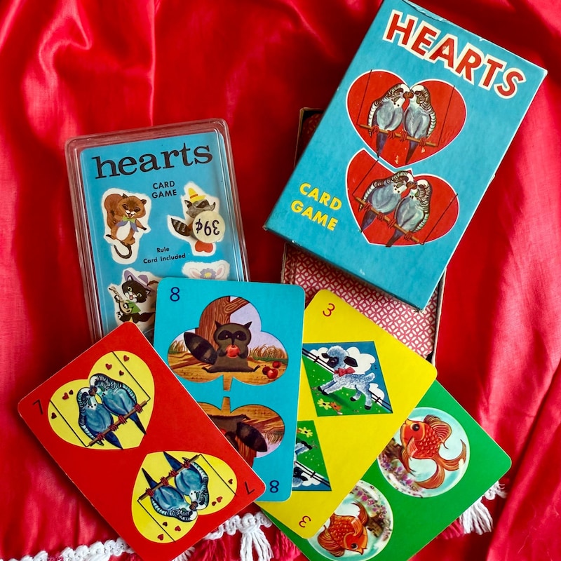 Vintage Hearts Card Game - Etsy