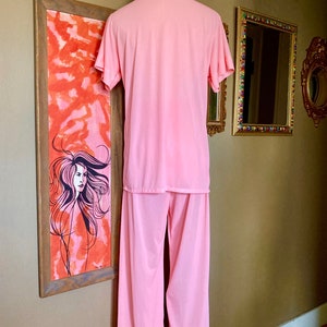 Vintage 60s Pink Nylon Kmart Pajama Set / 60s Pink Pajamas / Vintage ...