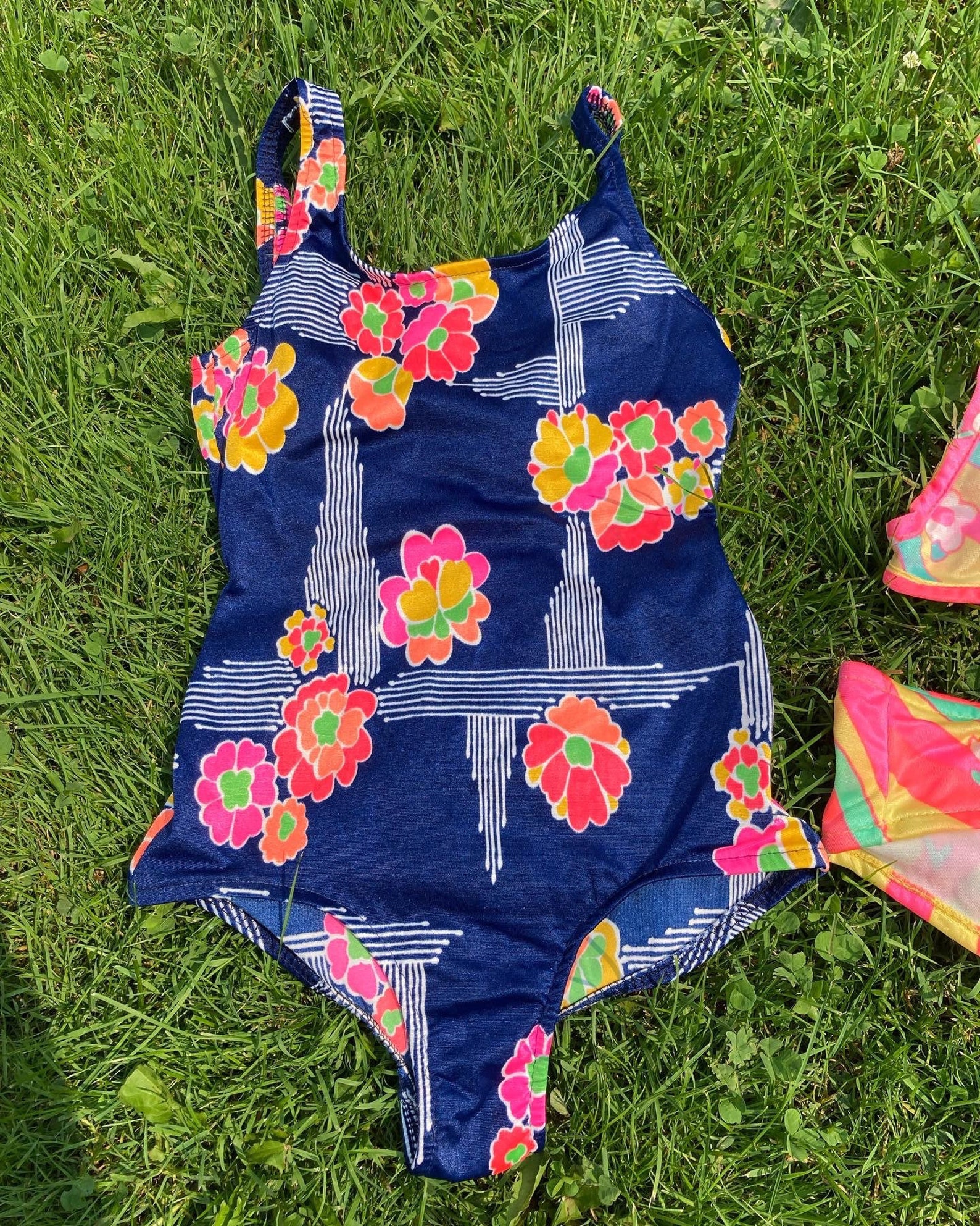 PICK ONE / Vintage 70s Retro Kids Bathing Suit / Vintage 70s - Etsy