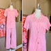 Vintage 60s Pink Nylon Kmart Pajama Set / 60s Pink Pajamas / - Etsy