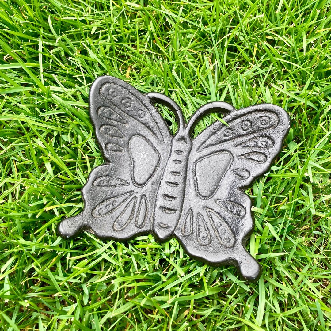 Vintage Cast Iron Butterfly Trinket Dish / Vintage Butterfly Catch All ...