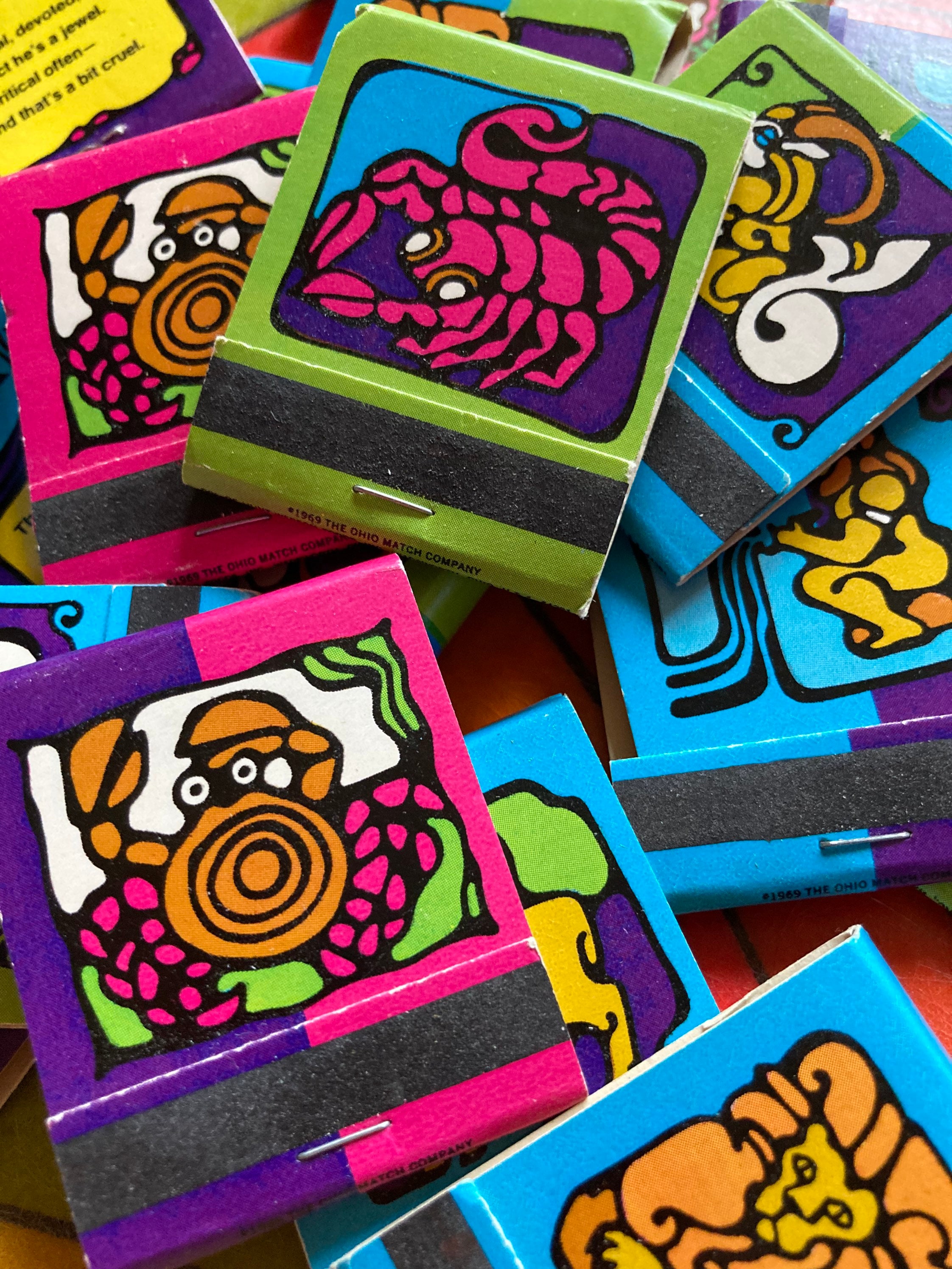 Vintage 1969 Single Zodiac Matchbook / Vintage Ohio Match Company ...