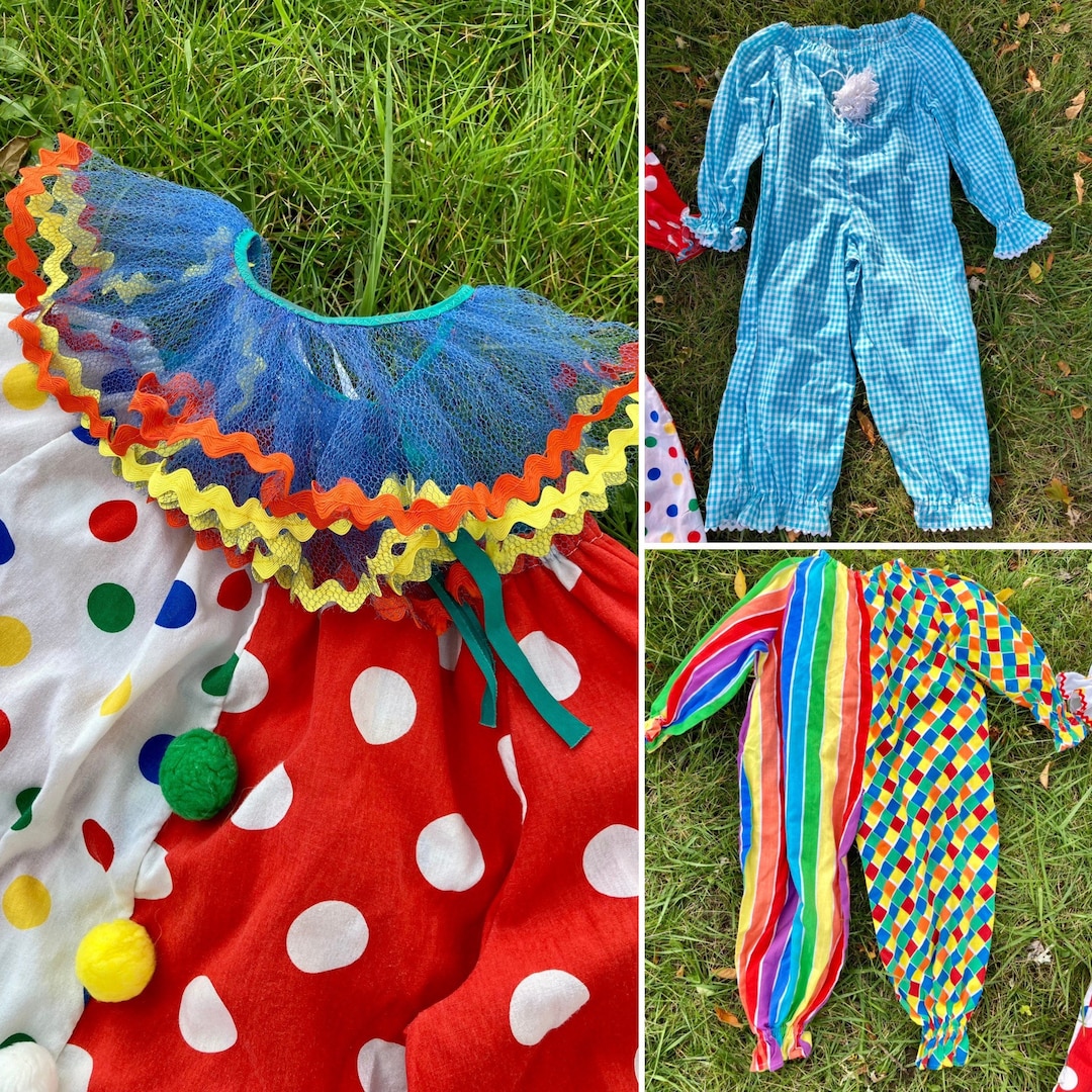 YOU PICK / Vintage 70s/80s Childrens & XXS Adult Clown Costumes ...