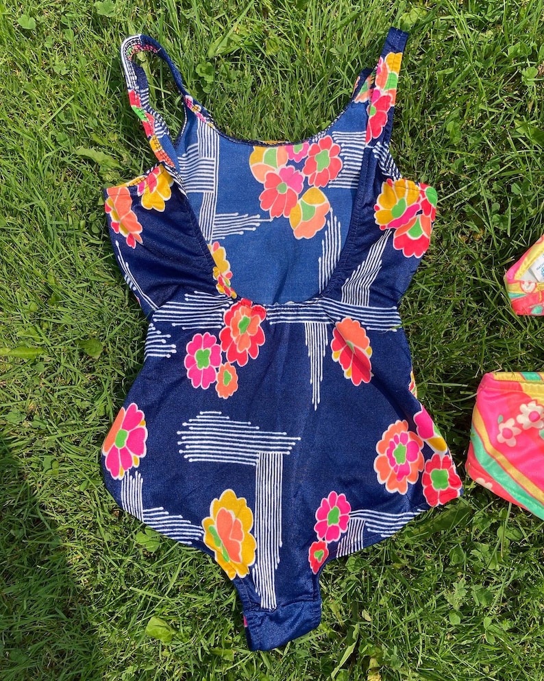 PICK ONE / Vintage 70s Retro Kids Bathing Suit / Vintage 70s - Etsy