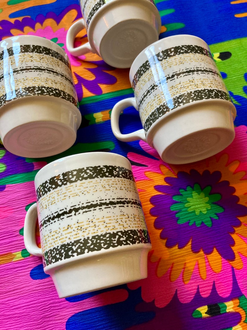 Vintage 60s Biltons Made in England Stacking Mugs / Vintage - Etsy