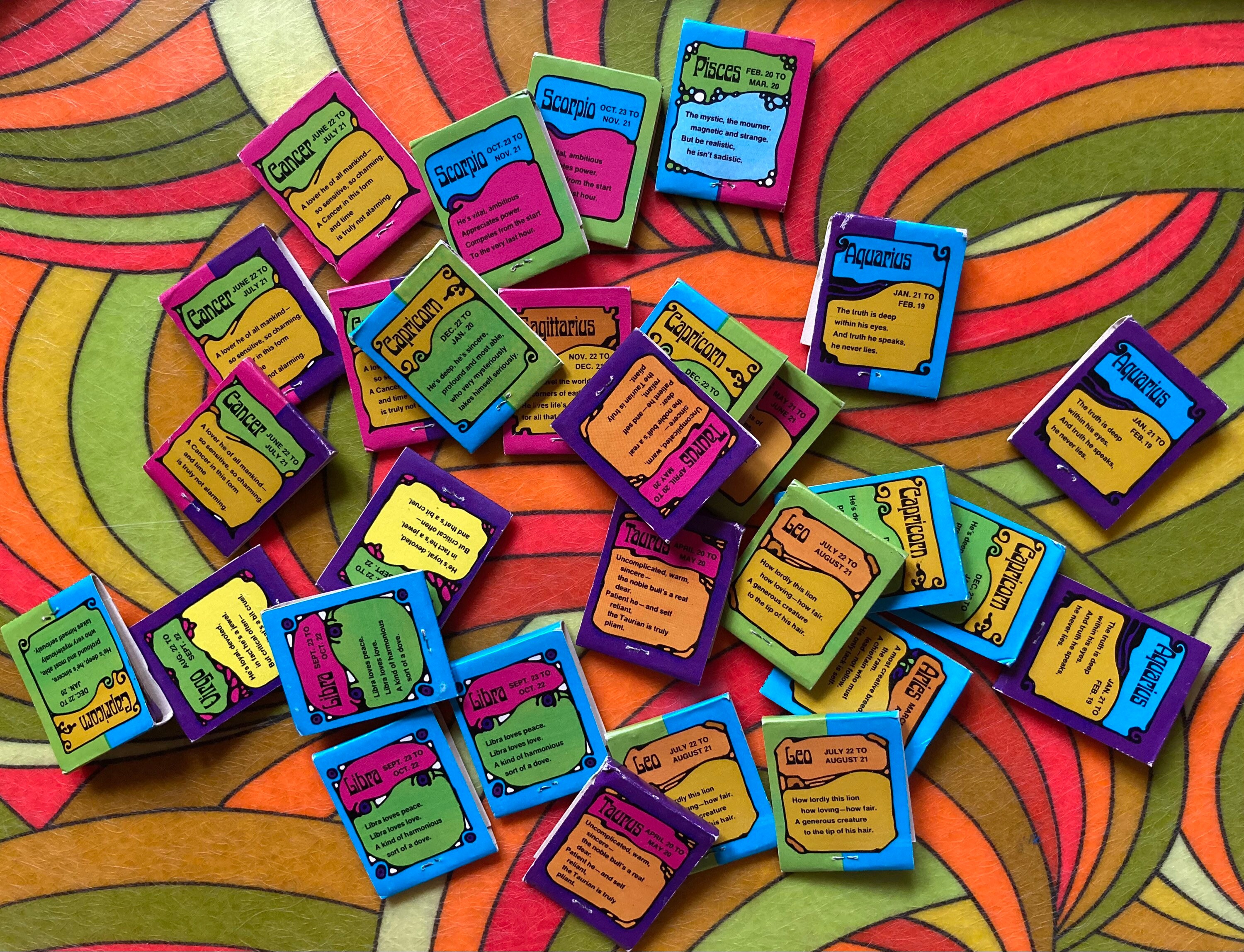 Vintage 1969 Single Zodiac Matchbook / Vintage Ohio Match | Etsy