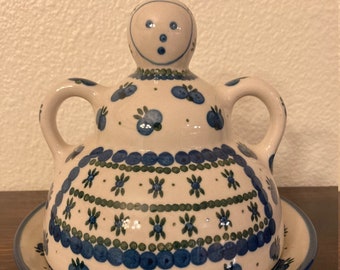 Polish Pottery Cheese Lady - Etsy