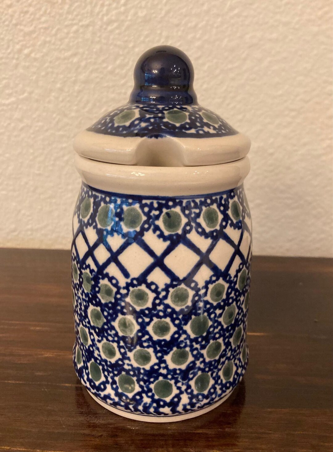 Polish Pottery Jam Jar / Honey Jar / Condiment Server - Etsy