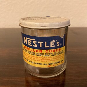 Vintage Nestle's Bouillon Cubes Jar - Etsy
