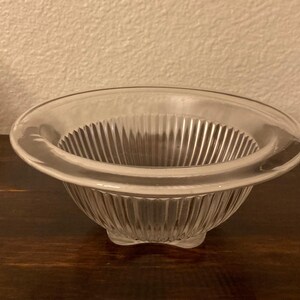 Vintage Depression Glass Ribbed Mixing Bowls Set of 4 - Etsy