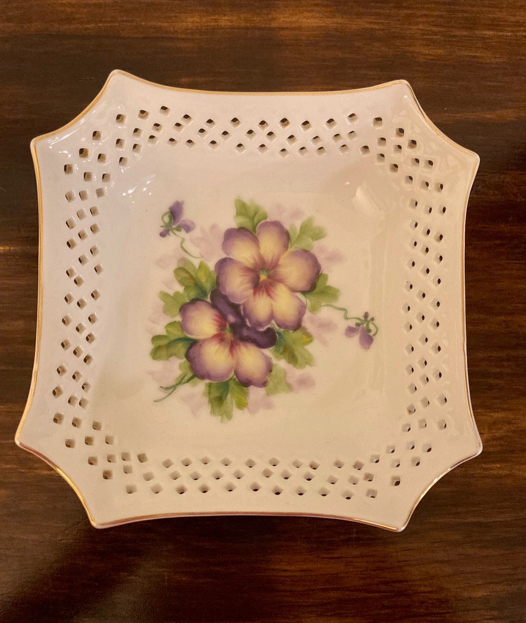 Vintage Saji Fancy China Hand Painted Dish Made in Occupied Japan - Etsy