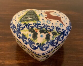 Polish Pottery Trinket Box - Etsy