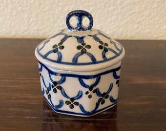Polish Pottery Trinket Box - Etsy