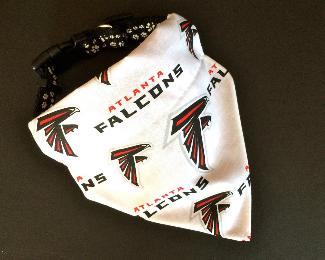 No-tie, Slip Over Collar Dog Bandana, Atlanta Falcons (collar Not ...