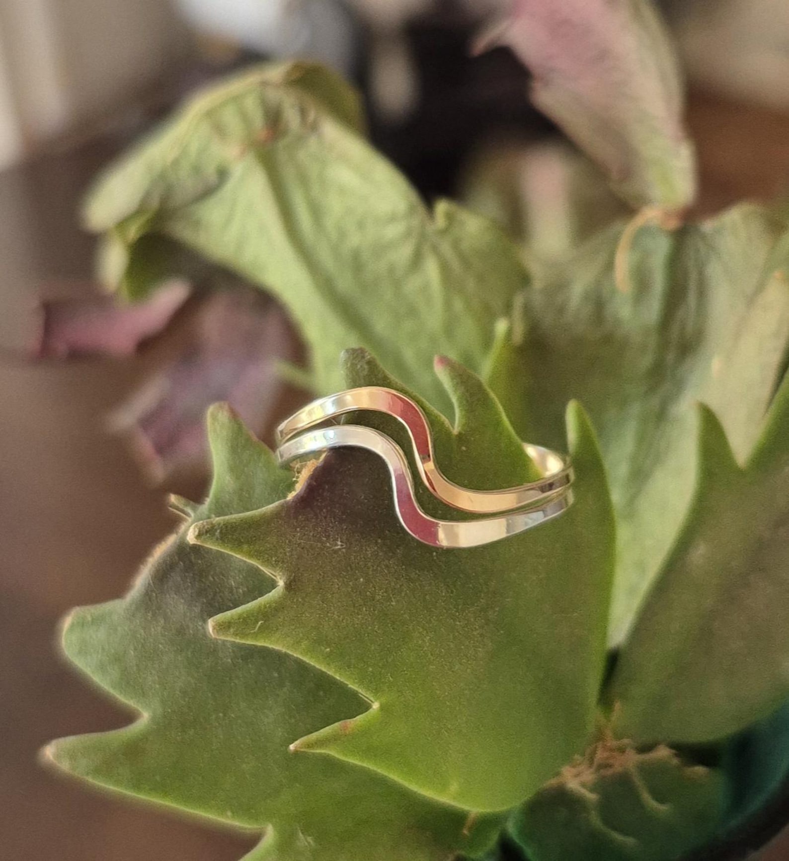 Wave Toe Ring, Sterling Silver, 14kt Gold Filled, Mixed Metal - Etsy