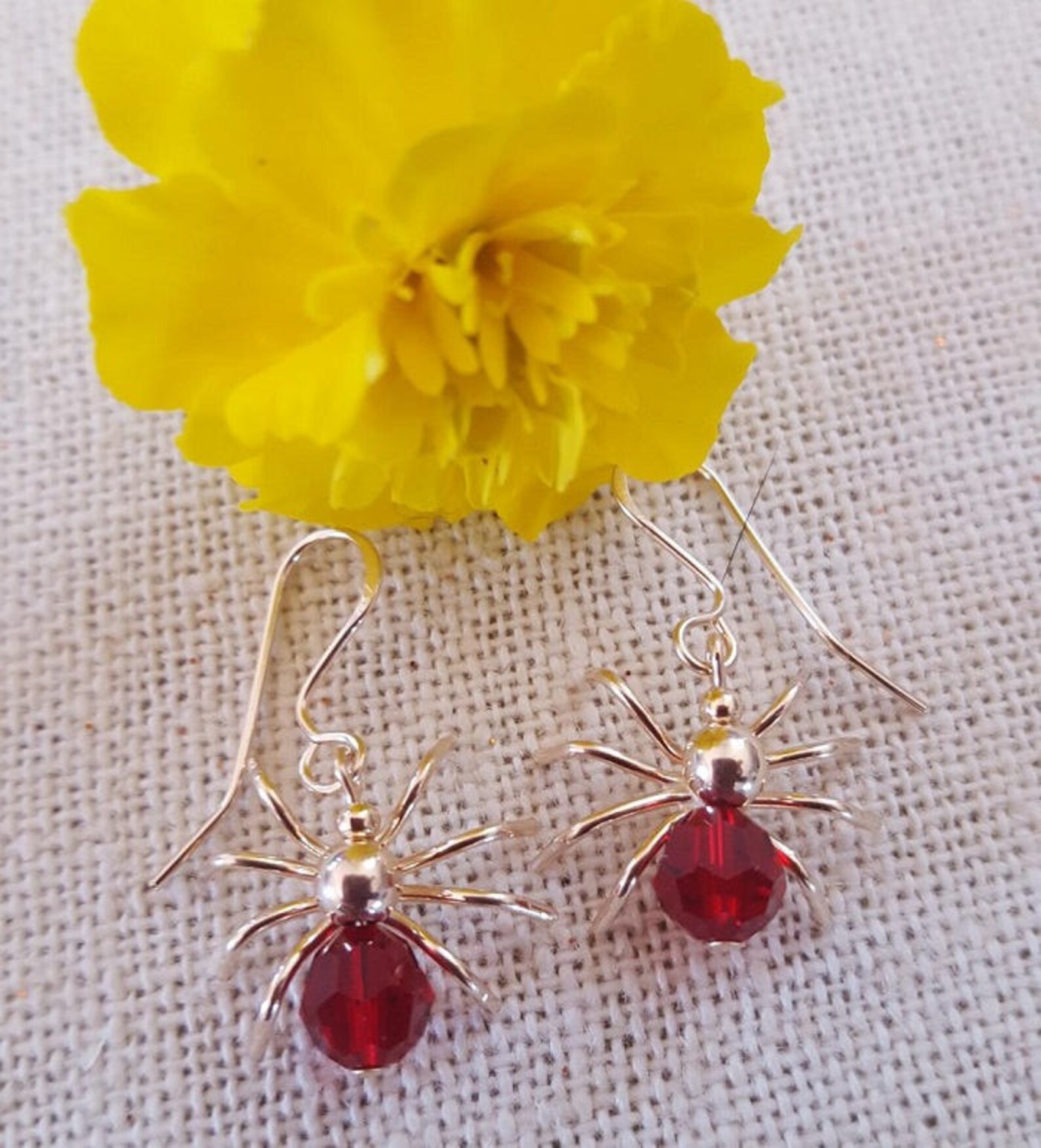 Dangling Spiders - Etsy
