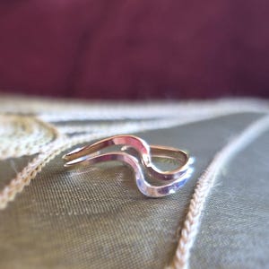 Wave Toe Ring, Sterling Silver, 14kt Gold Filled, Mixed Metal - Etsy