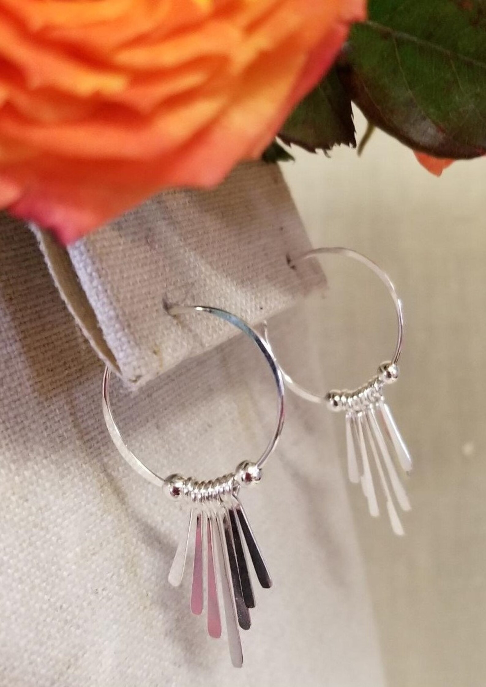 Fringe Hoops - Etsy