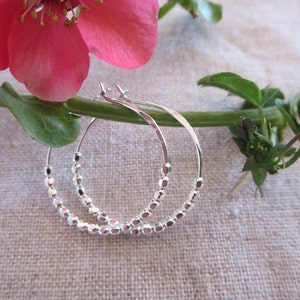 Faceted Mini Bead Hoops - Etsy