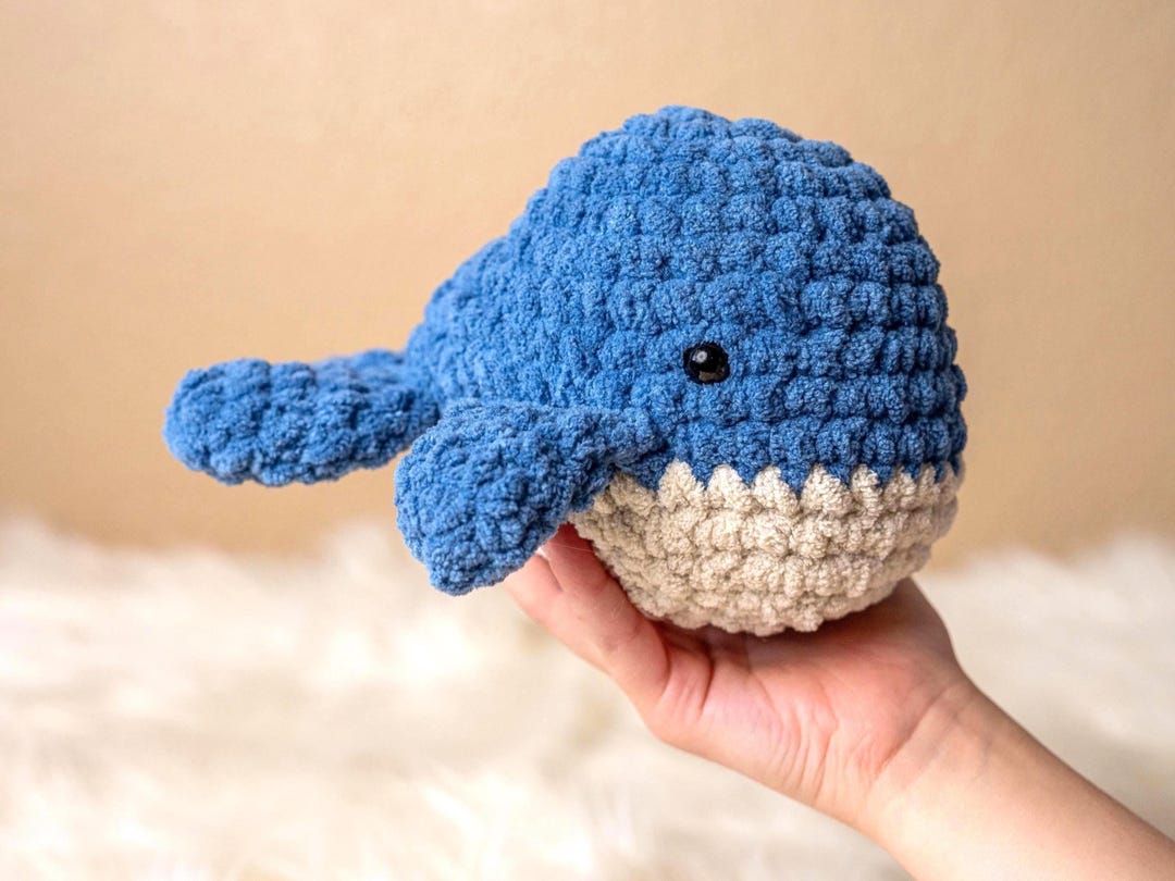 Splashy the Whale | Amigurumi Stuffie | Crochet Whale Plushie ...