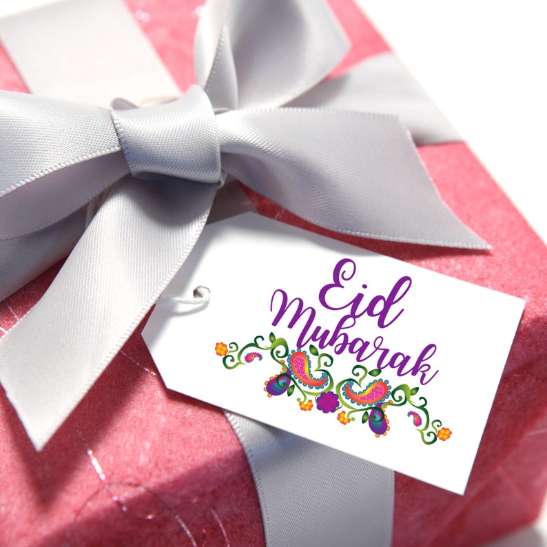 Eid Mubarak Tags Printable Eid Mubarak Favor Tag for Ramadan - Etsy