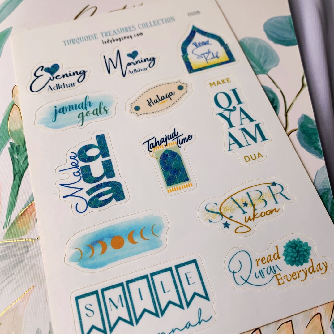 Islamic Stickers for Quran Journal, Islamic Stickers for Personal ...