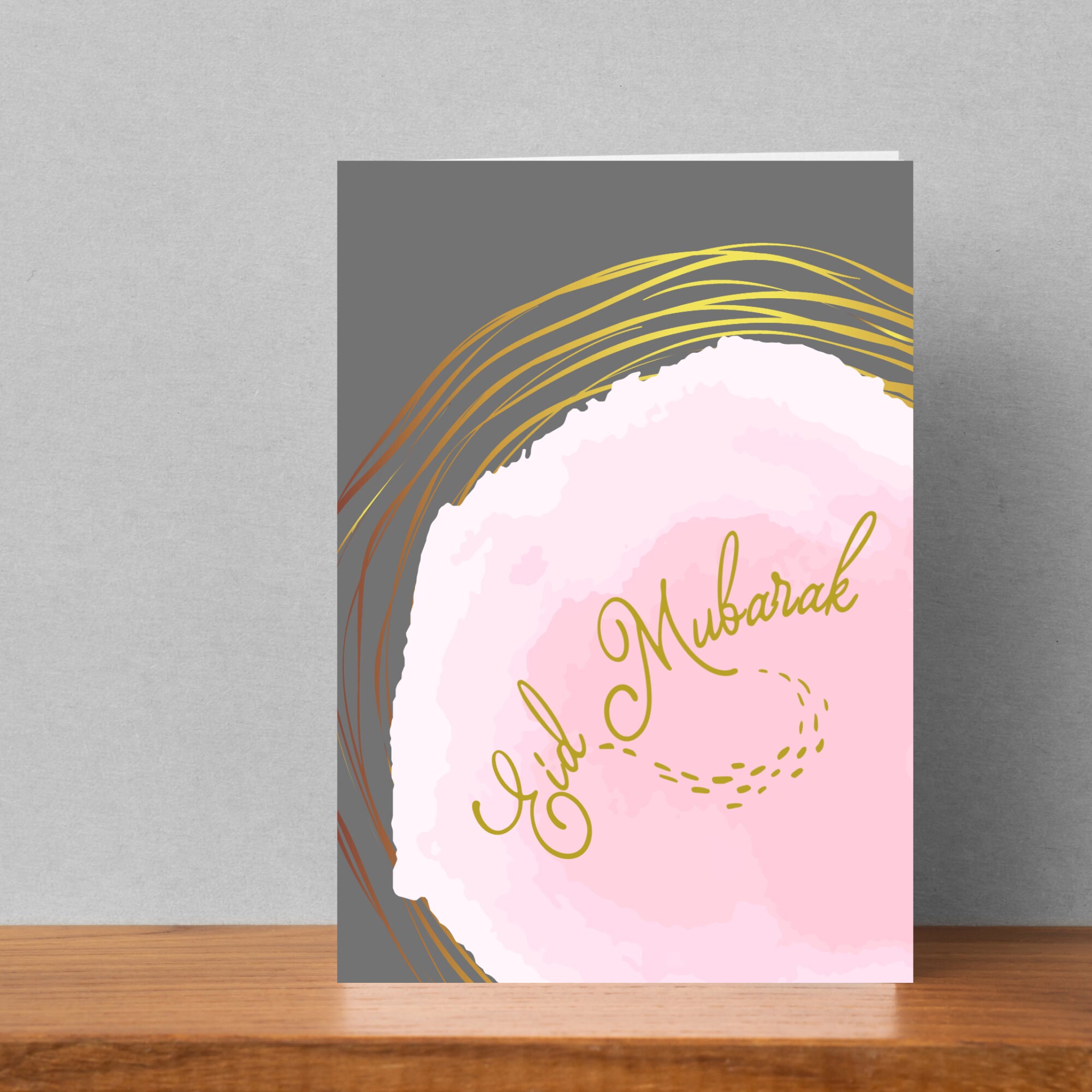 Printable Eid Mubarak Greeting Card, Happy Eid Card, Eid Decor, Eid ...