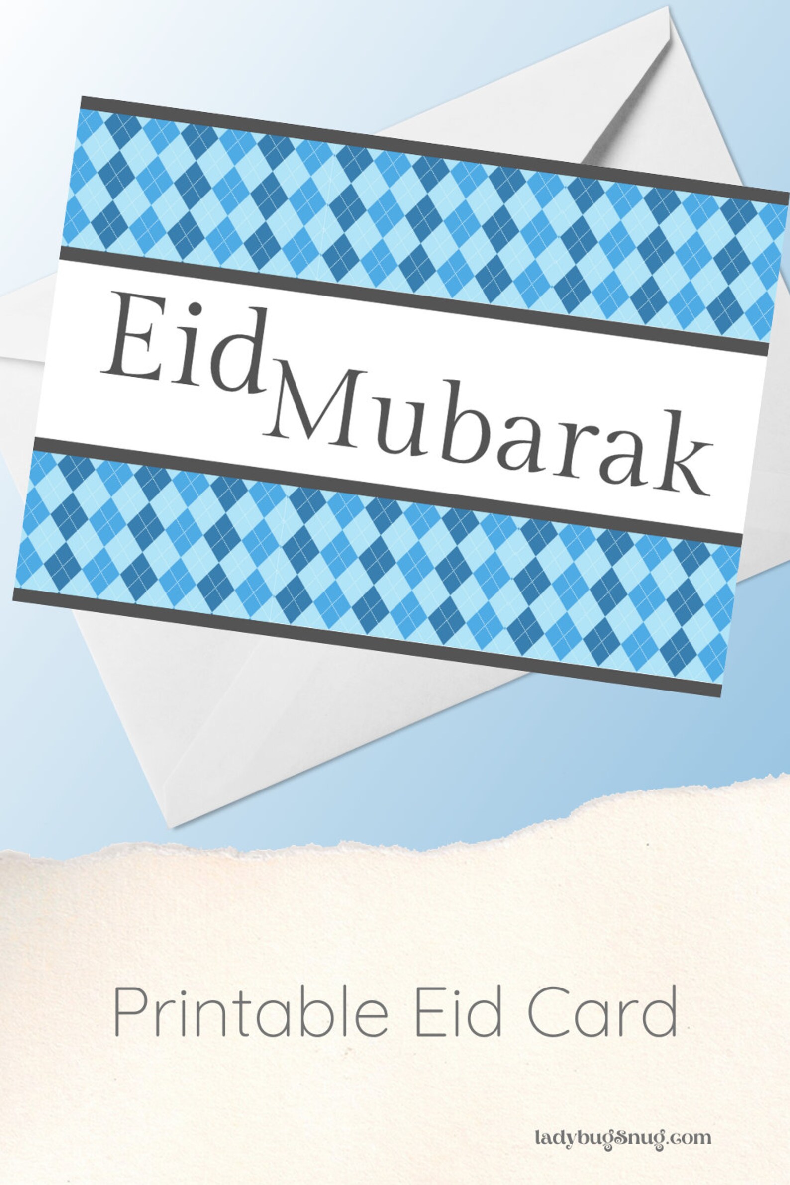 Eid Mubarak Card Printable for Dad, Greeting Card for Eid Gifts and ...