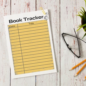 Books to Read Printable Library Card Book Tracker Reading - Etsy