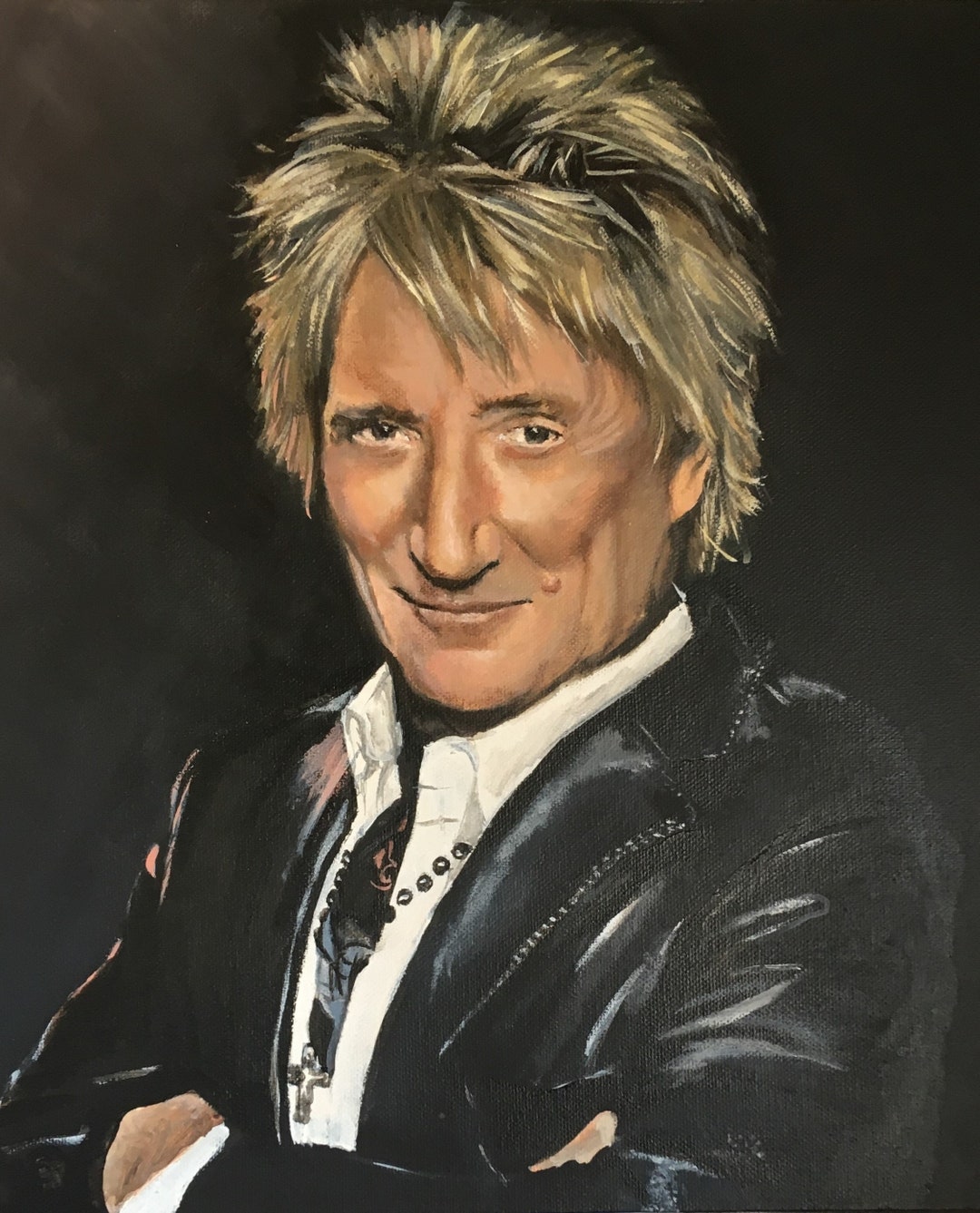 Rod Stewart - Art Perfect Gift Direct From Artist Studio - Etsy