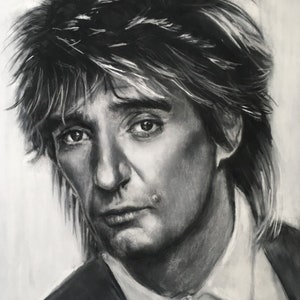 Rod Stewart Limited Edition Painting Art Artist Original Print by HH - Etsy