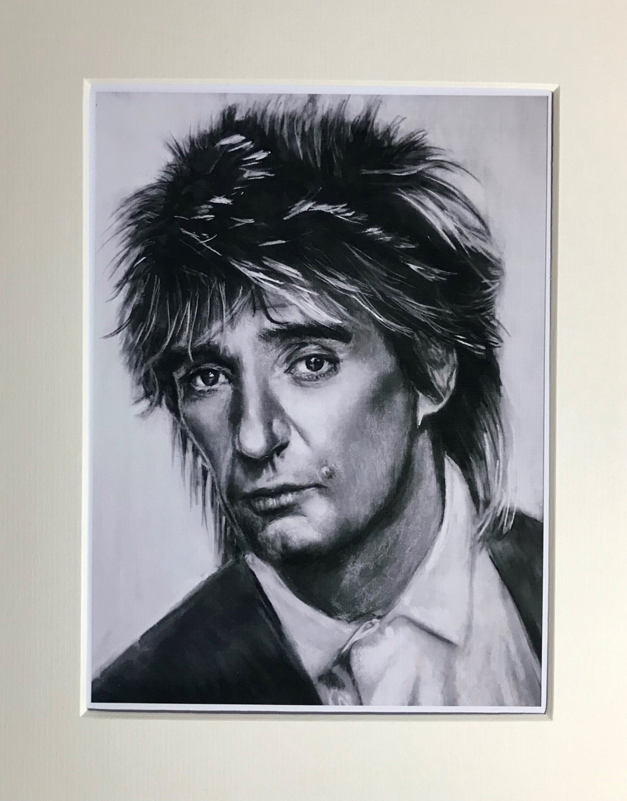 Rod Stewart Limited Edition Painting Art Artist Original - Etsy