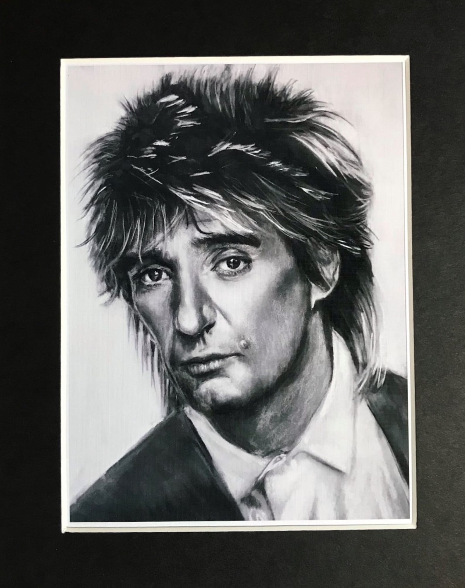 Rod Stewart Limited Edition Painting Art Artist Original - Etsy