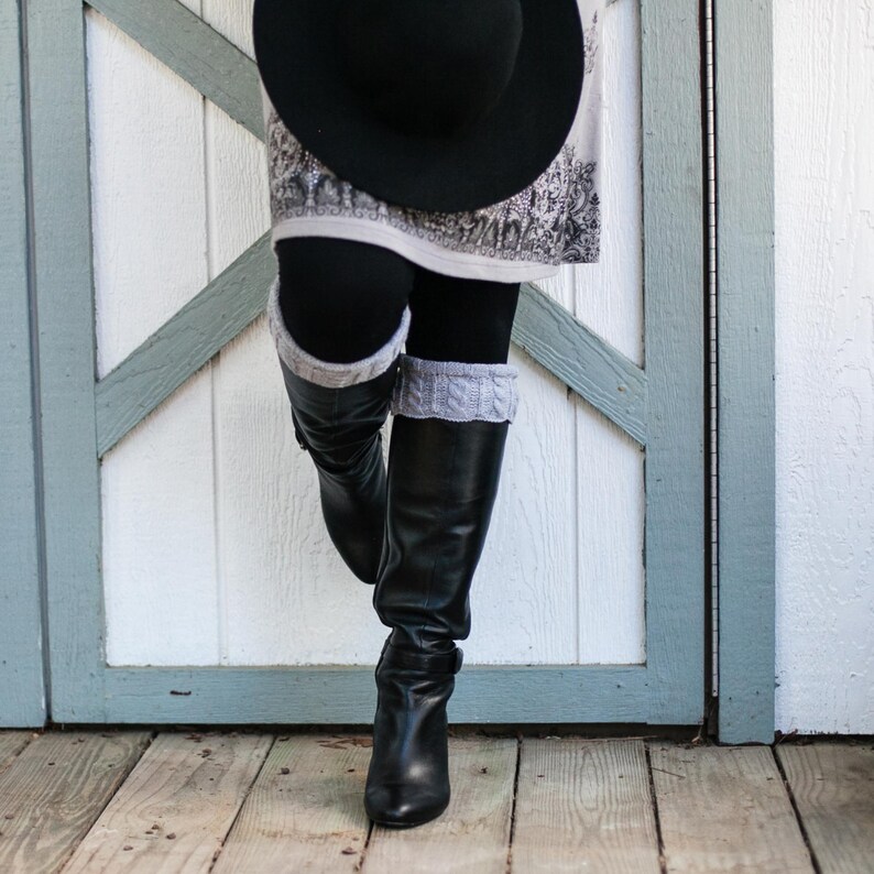 Loom Knit Cable Boot Cuff PATTERN Loom Knit Boot Topper - Etsy