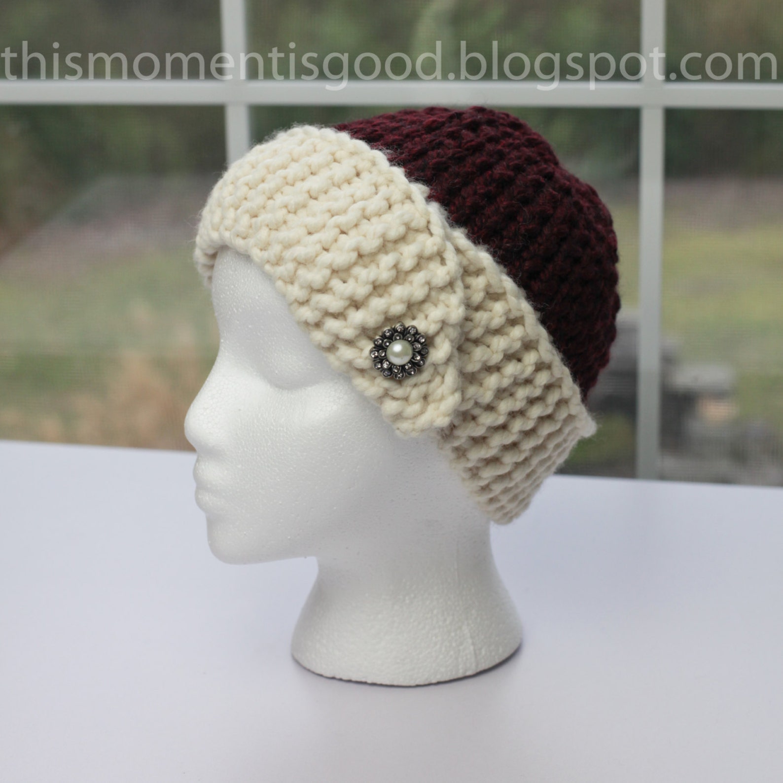 Loom Knit Cloche Hat PATTERN. 1920's Style Loom Knit Hat Pattern ...