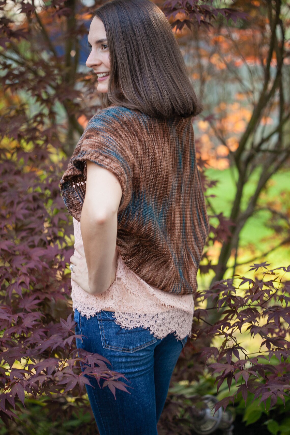 Loom Knit Blythe Shrug Pattern. Make This With Long or Short - Etsy