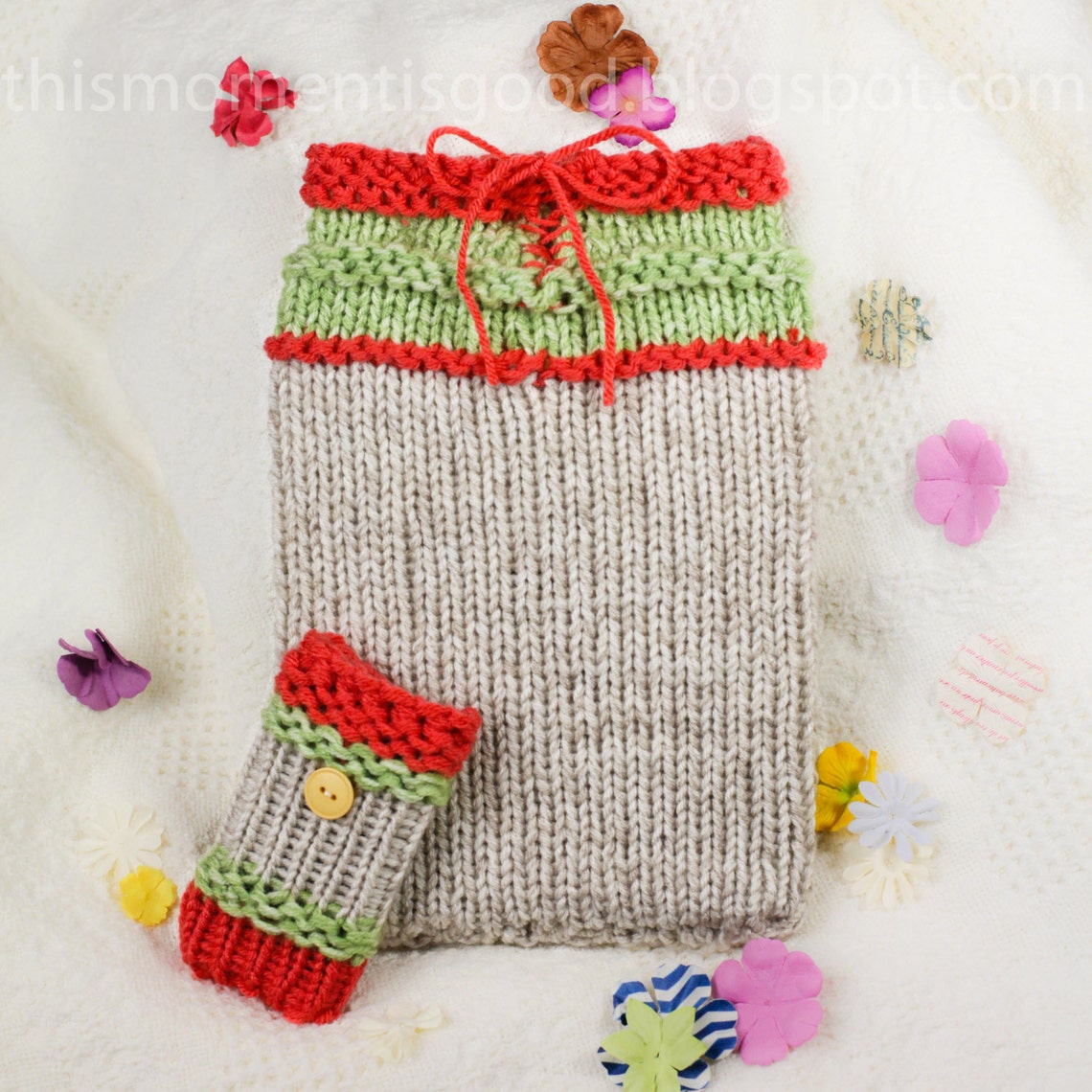 Loom Knit iPad Tablet Cover PATTERN. Plus iPhone Sock Pattern. iPad ...