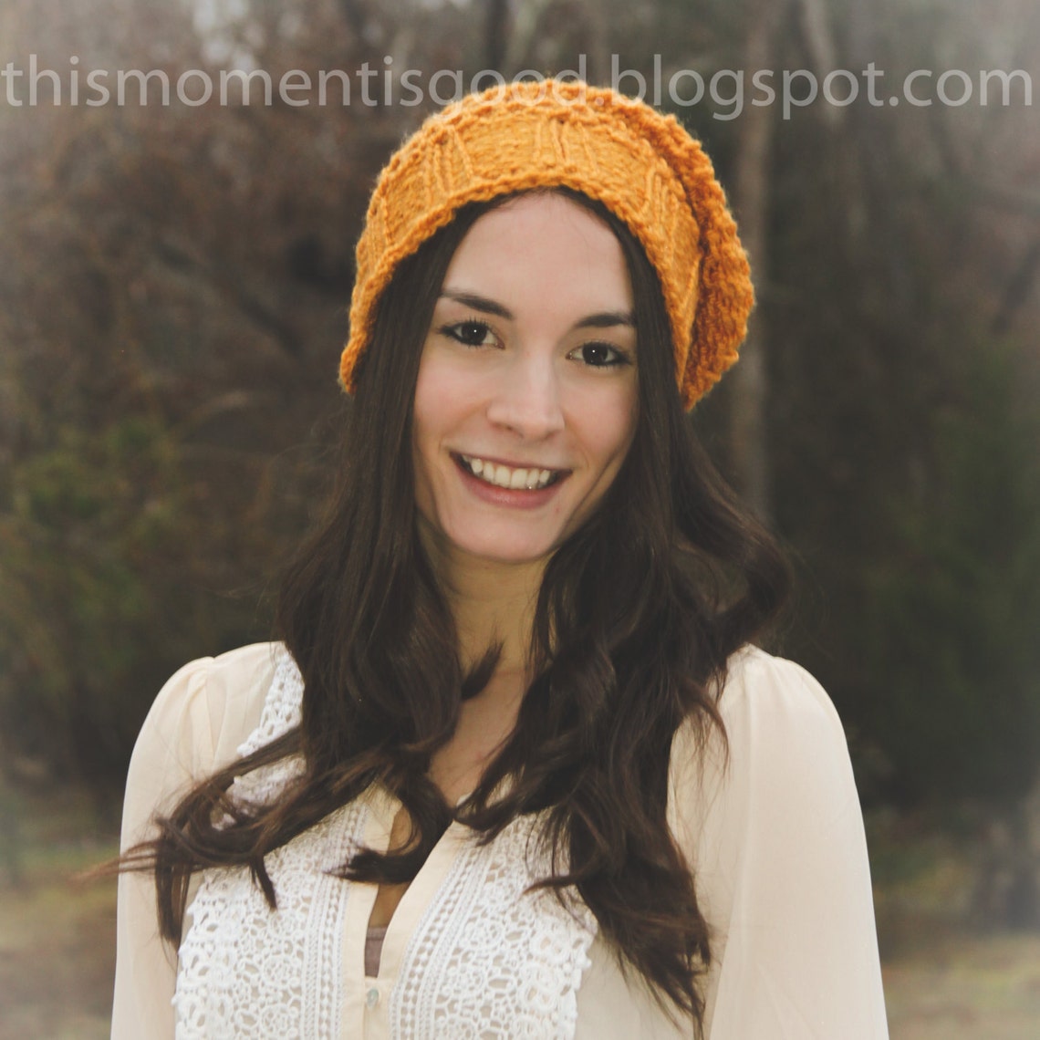 Loom Knit Slouchy Beanie/beret PATTERN! PATTERN ONLY! Ladies Loom Knit ...
