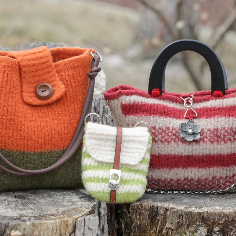 Knit Tote Pattern - Etsy