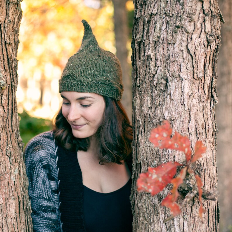 Loom Knit Pixie Hat PATTERN. Ladies/teen Pixie Hat. Elf Hat PATTERN ...