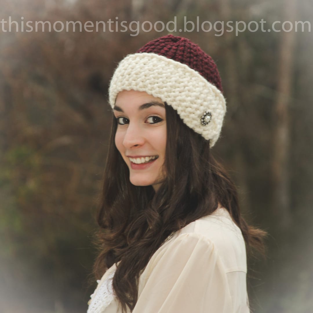 Loom Knit Cloche Hat PATTERN. 1920's Style Loom Knit Hat Pattern ...