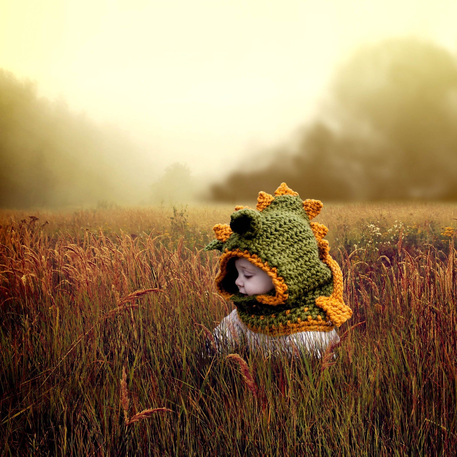 Loom Knit Dragon Hood PATTERN. PDF Download. Sized for 9 Mos - Etsy