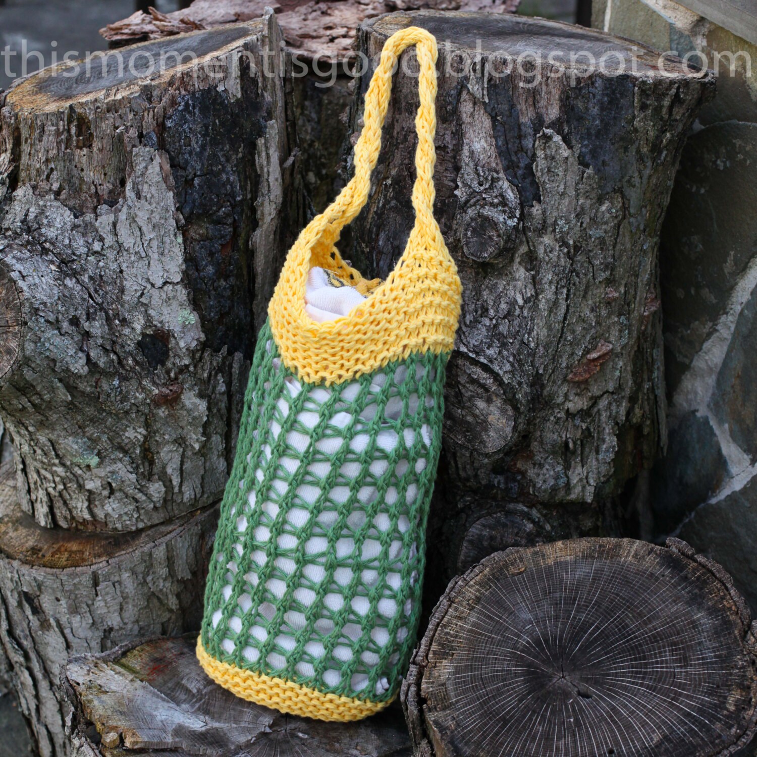 Loom Knit Market Bag Pattern. This Versatile Bag Can Be Used - Etsy