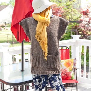 Loom Knit Tunic, Sweater, Top, Poncho, Vest PATTERN. 5 Sizes, Small to ...