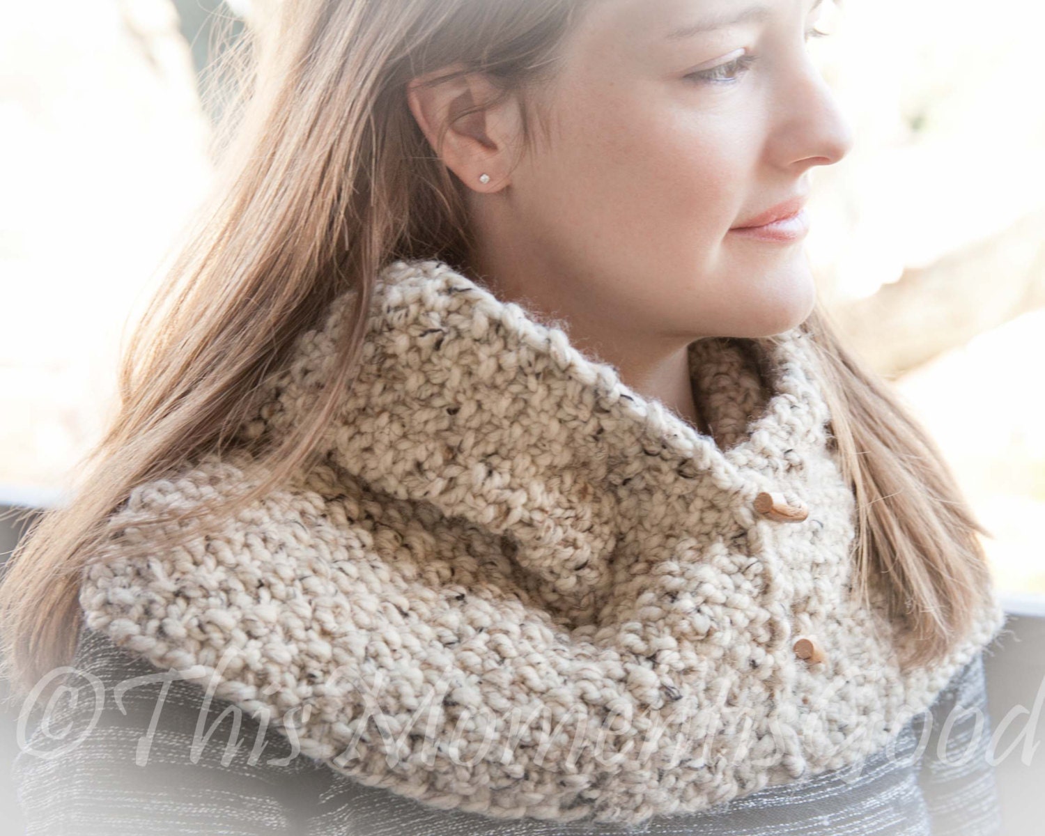 Loom Knit Country Cowl PATTERN. Chunky Oversized Cowl Perfect for ...