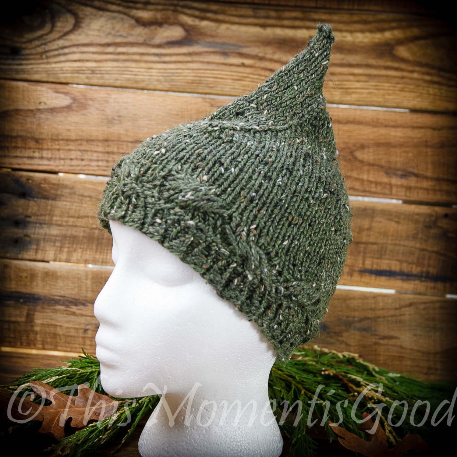 Loom Knit Pixie Hat PATTERN. Ladies/teen Pixie Hat. Elf Hat PATTERN ...