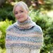 Loom Knit Turtleneck Cape, Capelet PATTERN, Loom Knit Poncho, Loom Knit ...