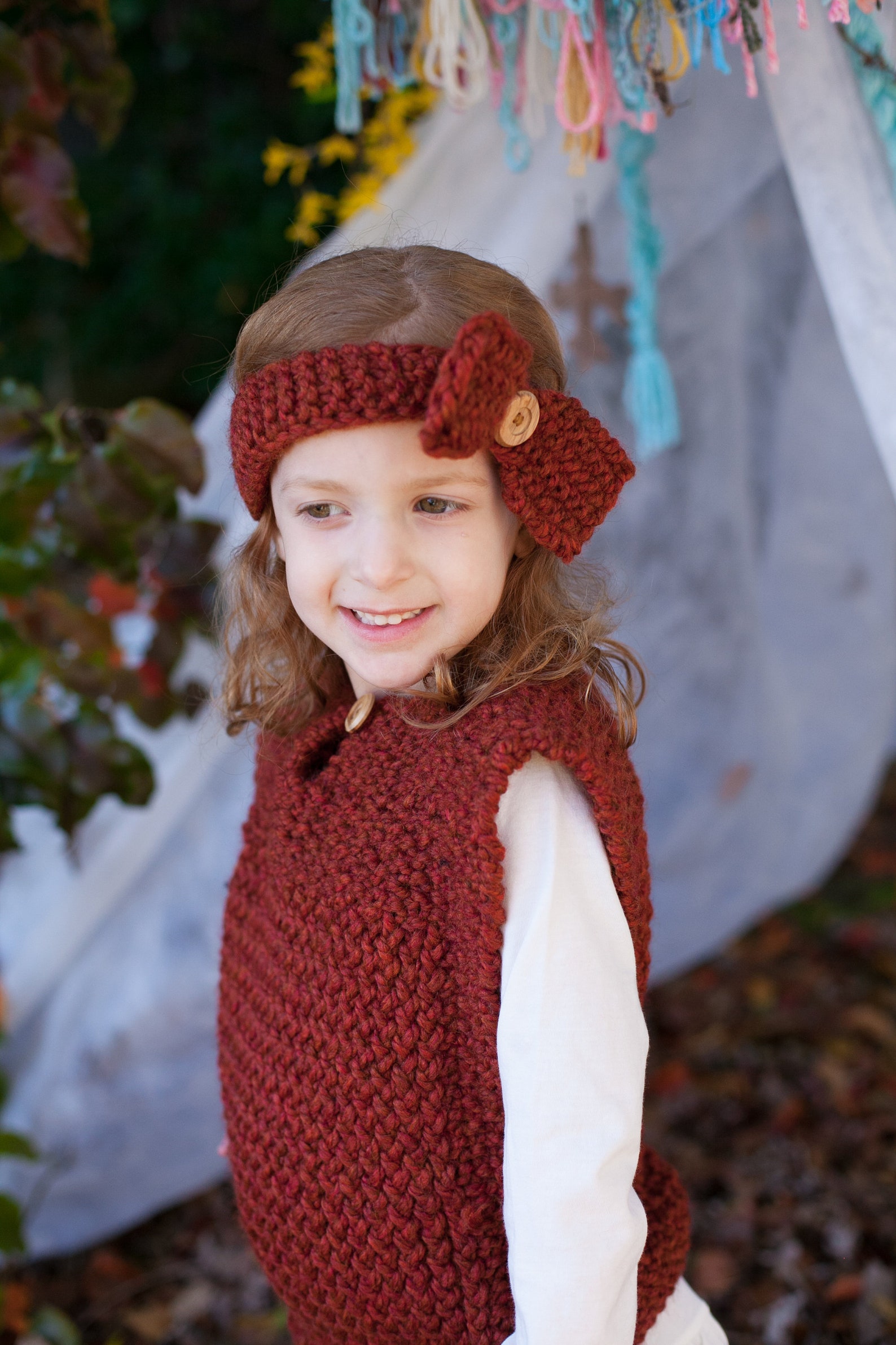 Loom Knit Pullover Vest PDF PATTERN. Colorado Pullover and Headband ...