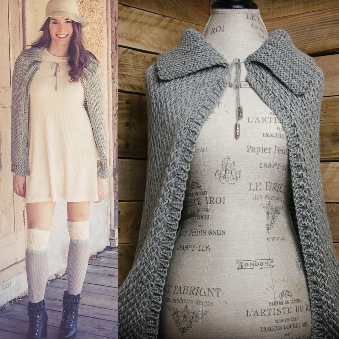Loom Knit Cape PATTERN, Wrap, Shawl, Capelet, Poncho Loom Knitting ...